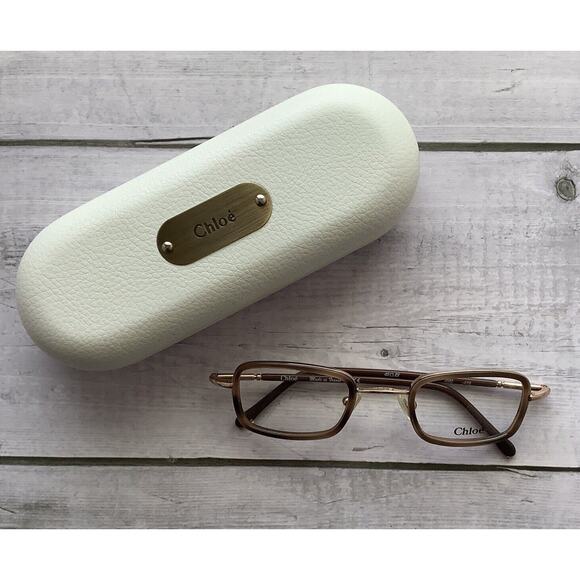 Chloe | Accessories | Chloe Eyeglasses Frames Tortoiseshell Rectangle ...